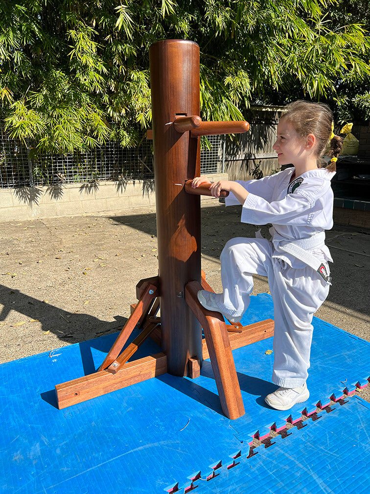 Kids Wing Chun Tripod Wooden Dummy – Tribal Dummies